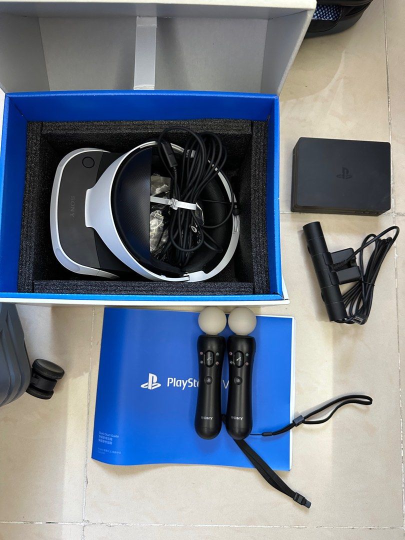 Sony PSVR ver 2 + camera + 2 move control, 電子遊戲, 電子遊戲機, PlayStation ...