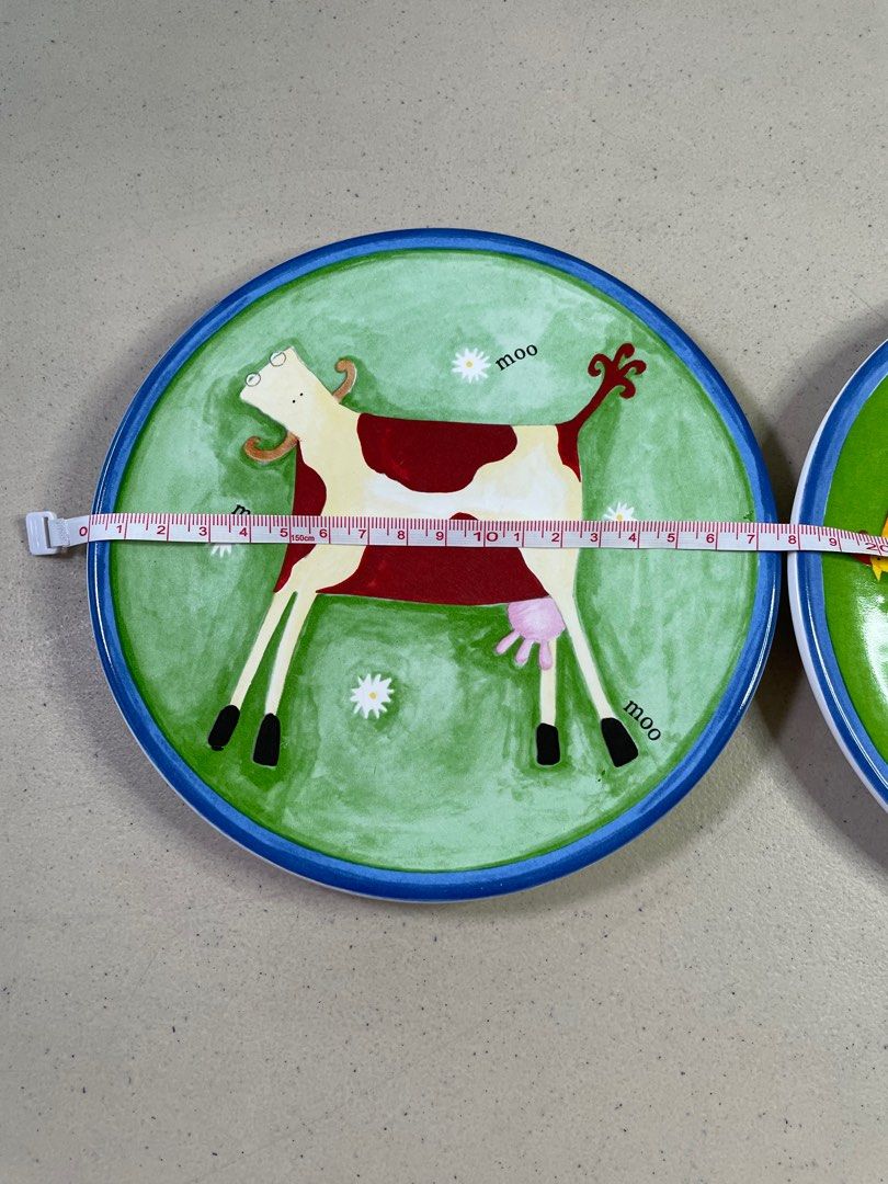 St. Michael Cow Design and Chicken Design Hanging Plate on Carousell