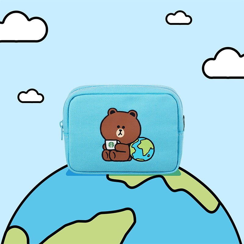 Starbucks Line Friends Exclusive Pouch, Women's Fashion, Bags & Wallets ...