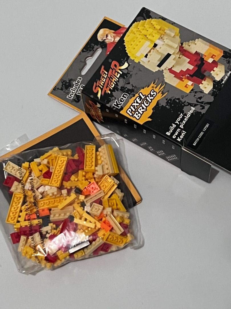 Street Fighter KEN Pixel Bricks, Hobbies & Toys, Toys & Games on Carousell