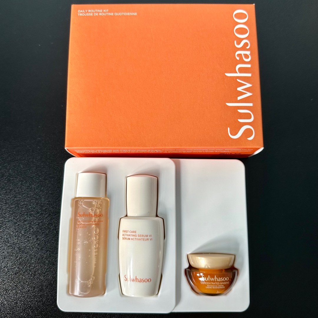 Sulwhasoo Daily Routine Kit Samples (Cleansing Foam, First Care ...