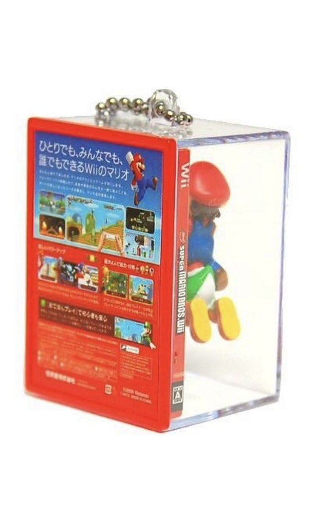 Super Mario Bros Yoshi Luigi Figurine Keychain Nintendo Capsule Toys ...