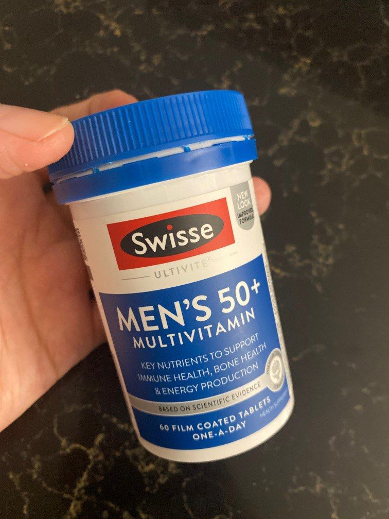 Swisse Men's 50+ Multivitamin 60 tablets, Health & Nutrition, Health Supplements, Vitamins ...