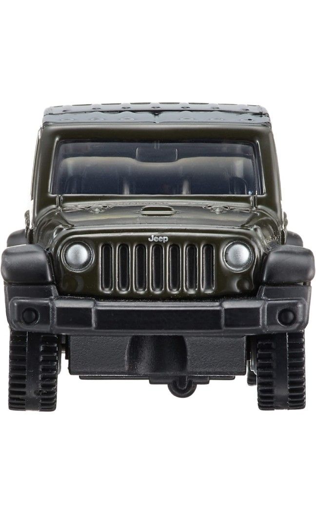 Takara Tomy Tomica - Army Green - Jeep Wrangler, Hobbies & Toys, Toys & Games on Carousell