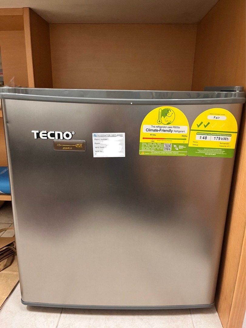 Tecno TFR48 Mini Bar Fridge, TV & Home Appliances, Kitchen Appliances ...