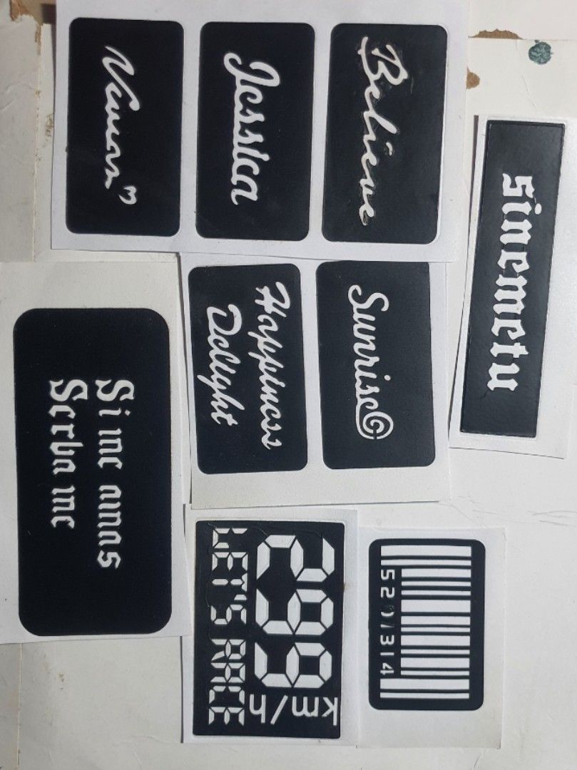 Temporary Tattoo Stencils Stickers, Hobbies & Toys, Stationery & Craft ...