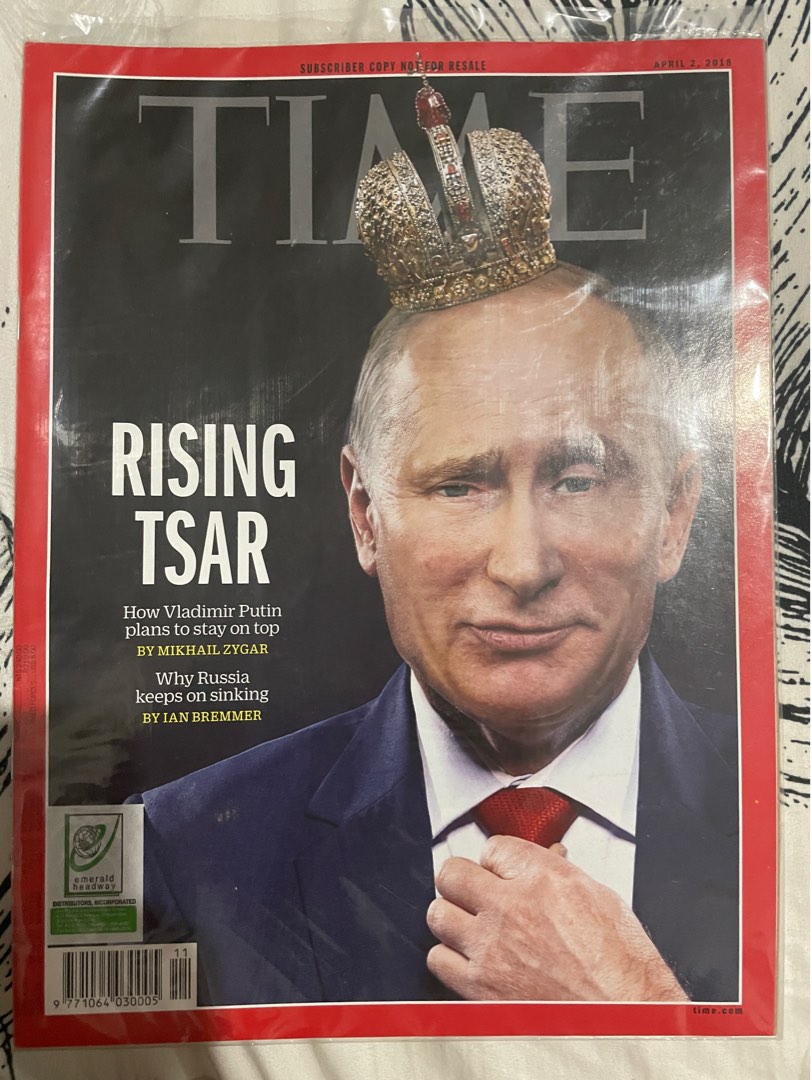 Time Magazine Vladimir Putin 'Rising Tsar', Hobbies & Toys, Books ...