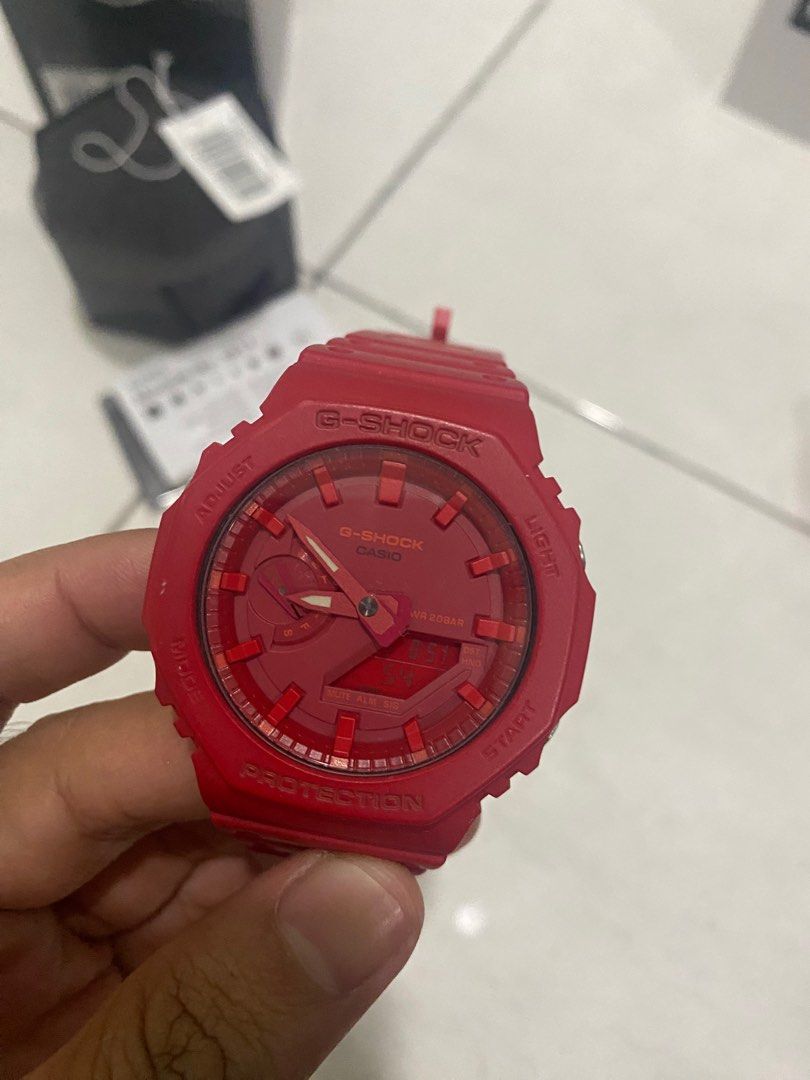 TMJ Merah G Shock, Men's Fashion, Watches & Accessories, Watches on ...