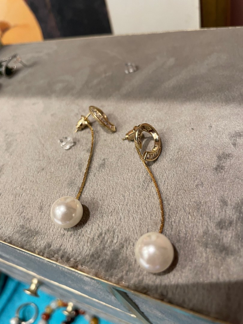 Tokio Bijo Pearl earrings, Women's Fashion, Jewelry & Organisers ...