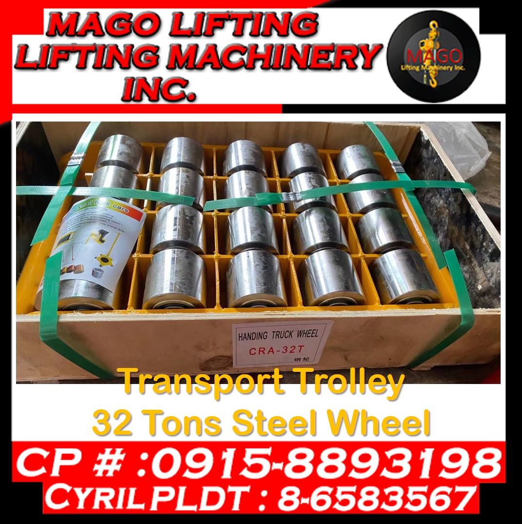 Transport Trolley 32 Tons Steel Wheel, Commercial & Industrial ...