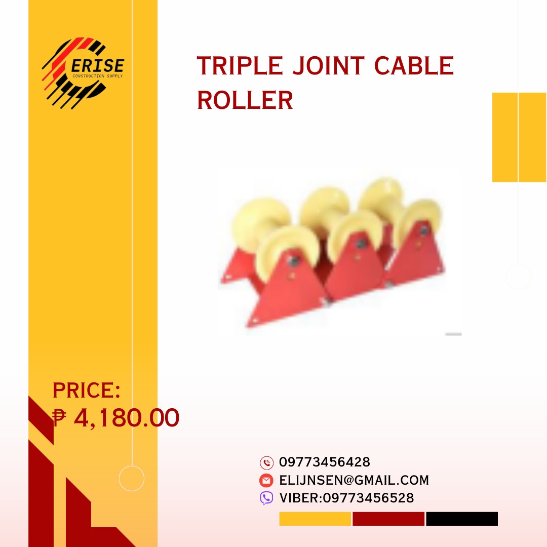 TRIPLE JOINT CABLE ROLLER, Commercial & Industrial, Construction ...