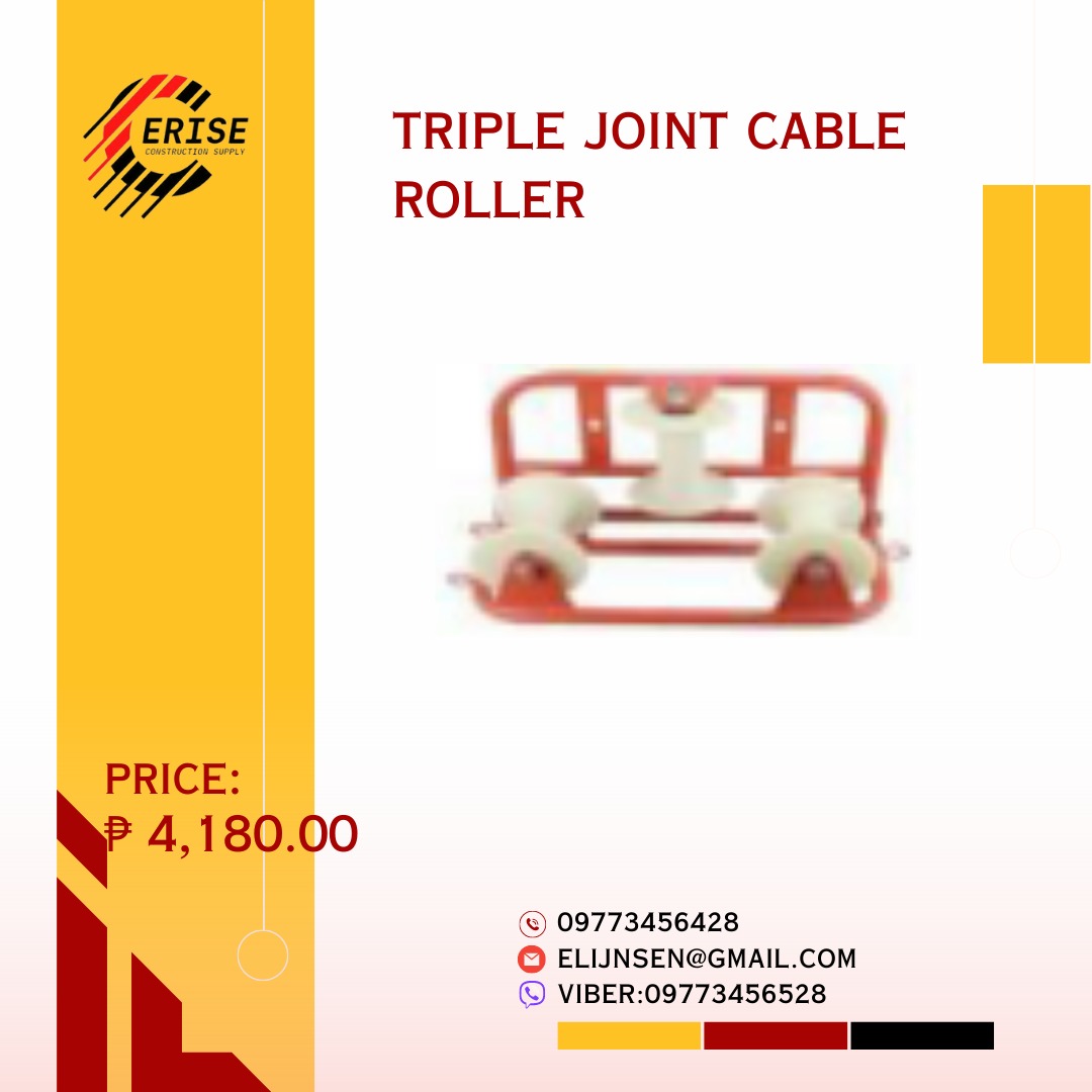 TRIPLE JOINT CABLE ROLLER, Commercial & Industrial, Construction ...