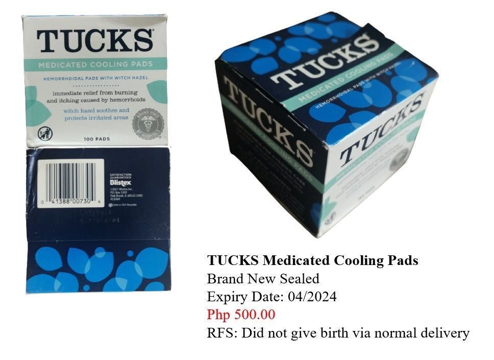 Tucks Medicated Cooling Pads on Carousell