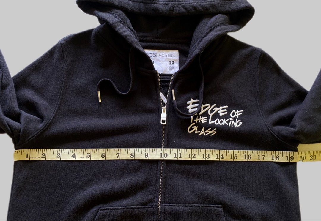 Unisex Kim Jones x GU Embroidered Zip Up Hoodie, Women's Fashion, Coats ...