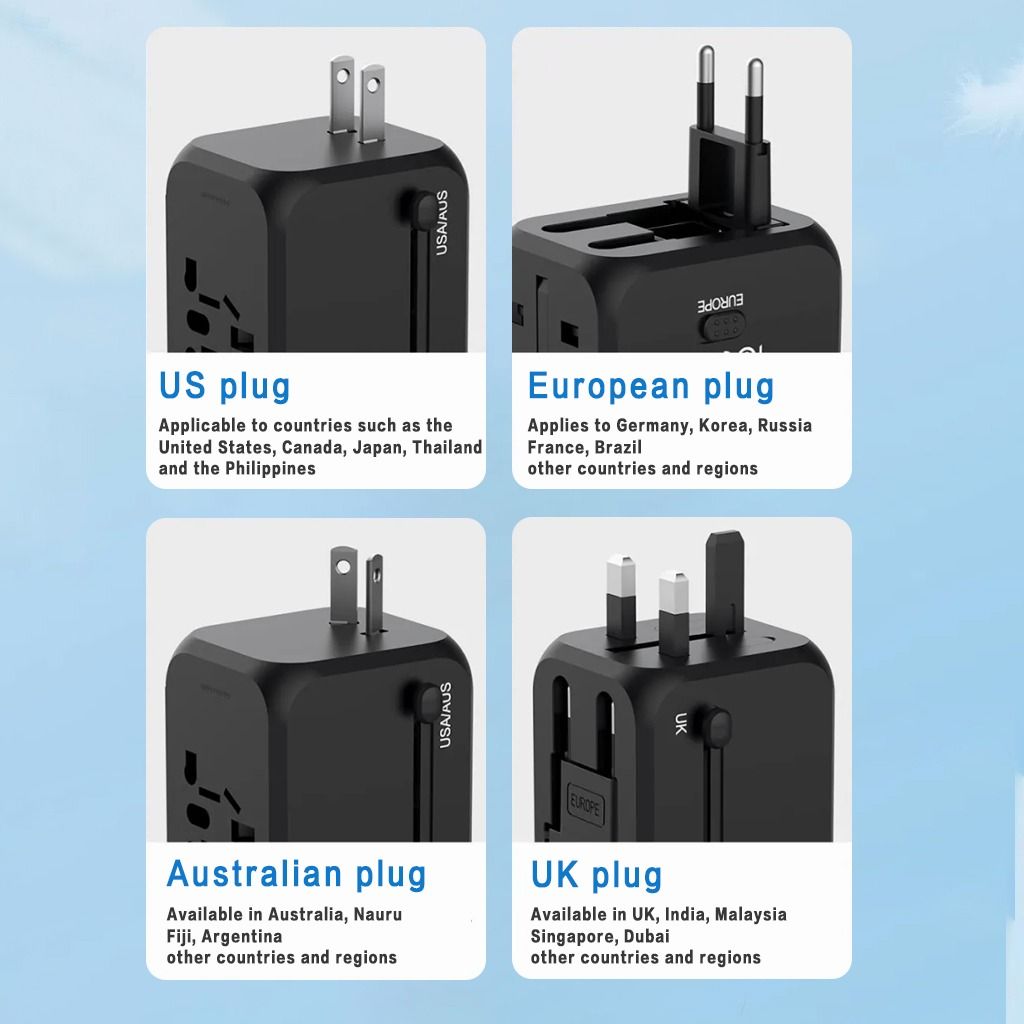 Universal Travel Adapater Worldwide International Plug Travel Adapter ...