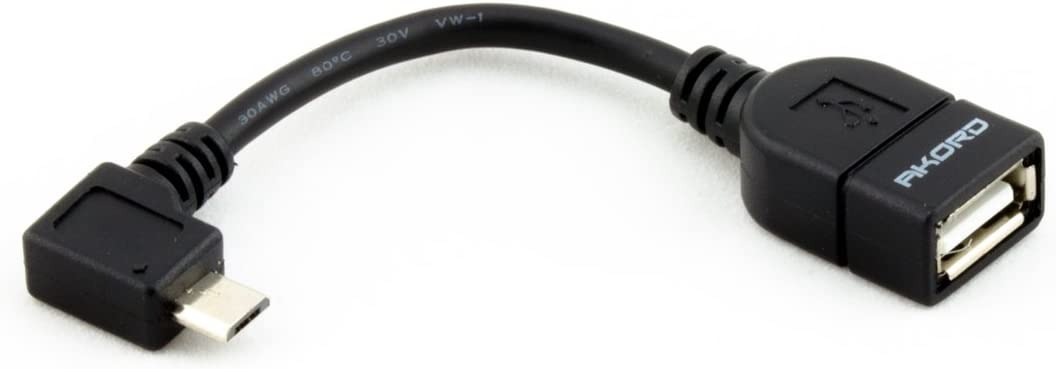 USB 2.0 A female to Micro USB B male Adapter Cable With OTG Function ...