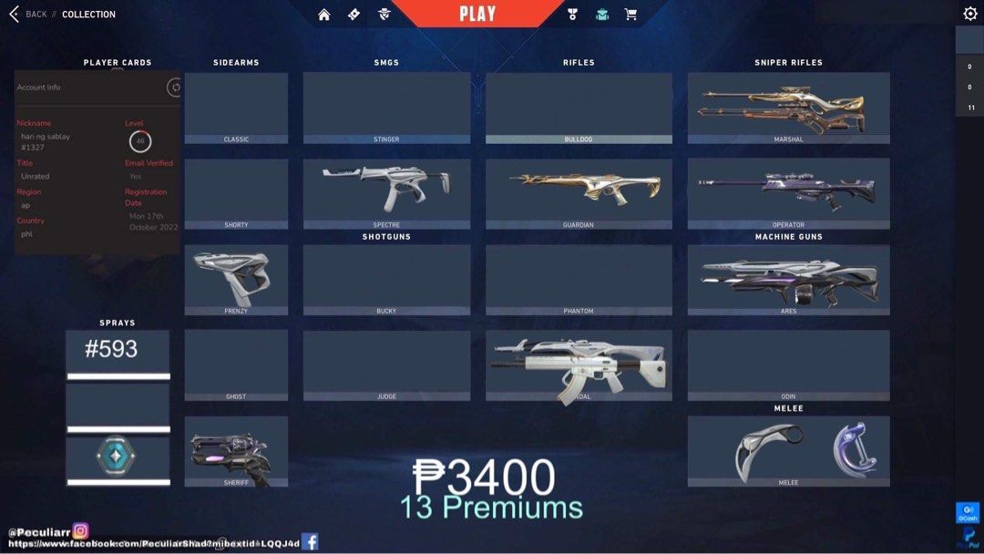 Valorant Accounts for sale!!!, Video Gaming, Video Games, Others on ...