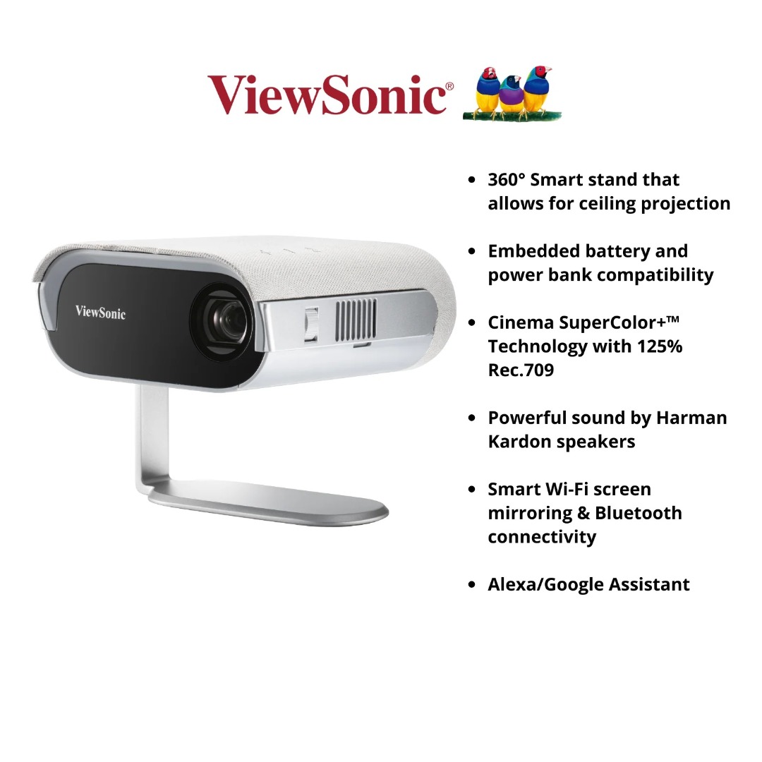 Viewsonic M1 Pro Smart Portable Projector, TV & Home Appliances, TV ...