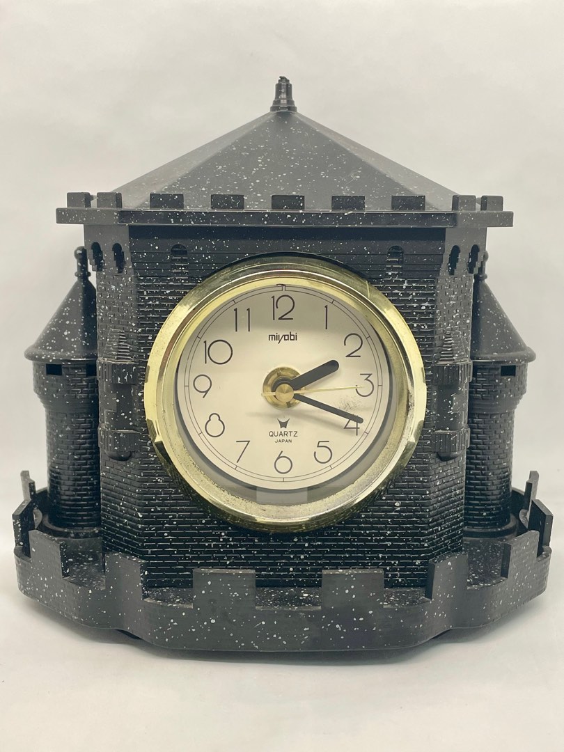 Vintage Castle Themed Clock - Table Clock on Carousell
