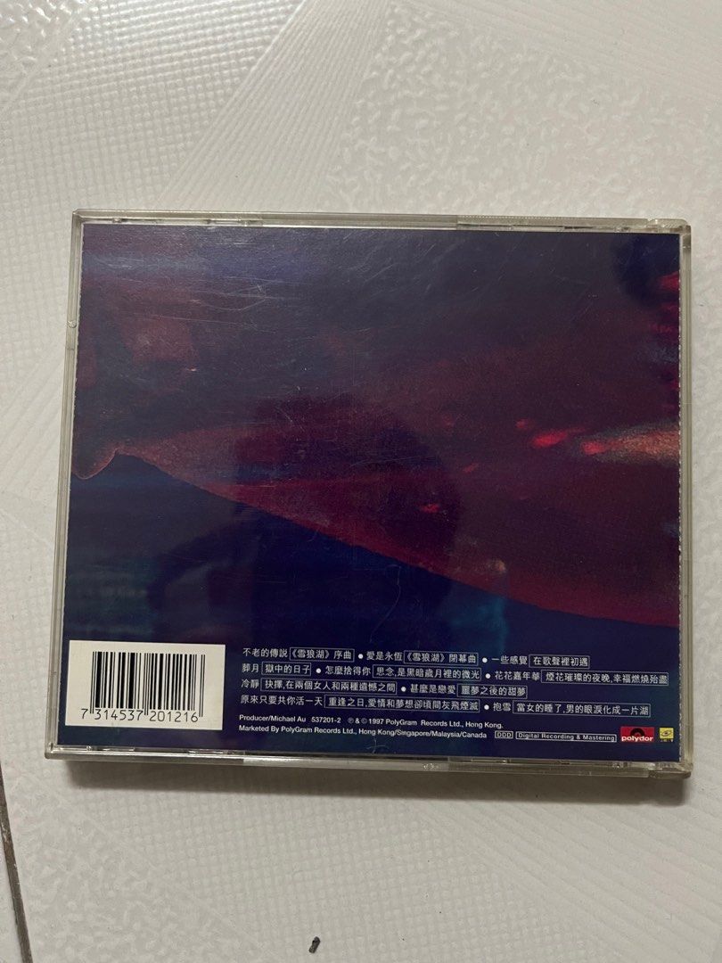 VINTAGE CD JACKY CHEUNG 1997 POLYGRAM HONG KONG TAIWAN CHINISE SINGER ...