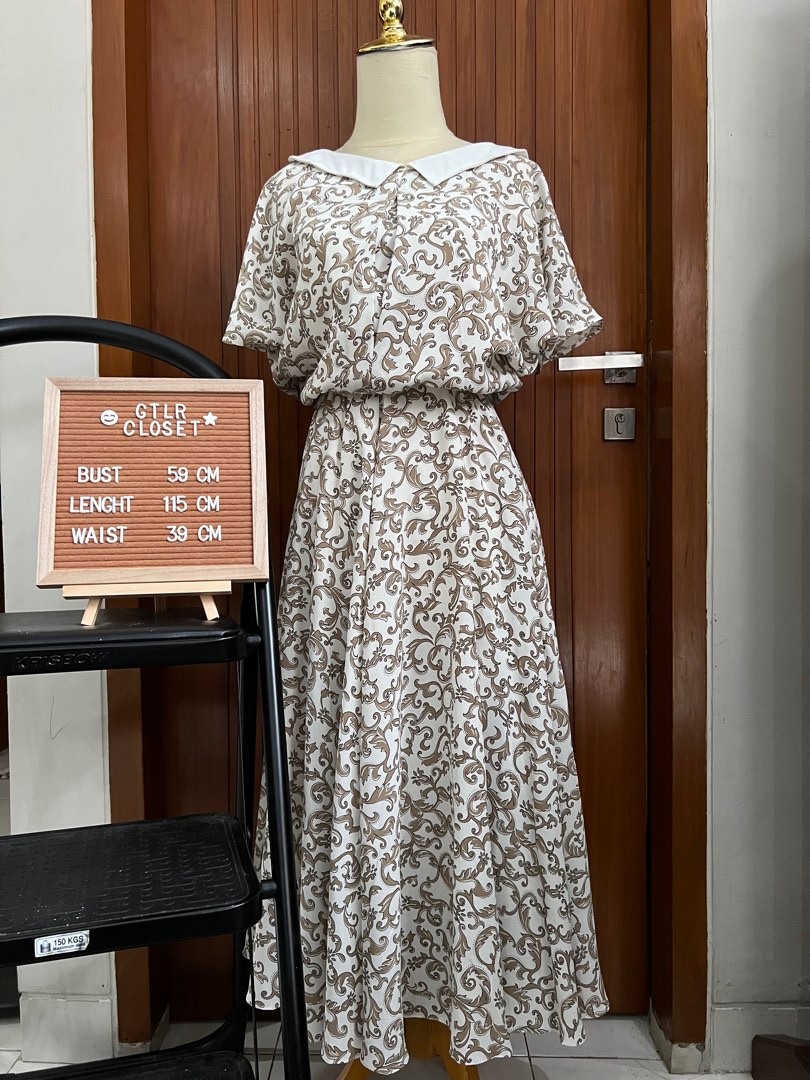 Vintage Classic Dress, Fesyen Wanita, Pakaian Wanita, Gaun & Rok di ...