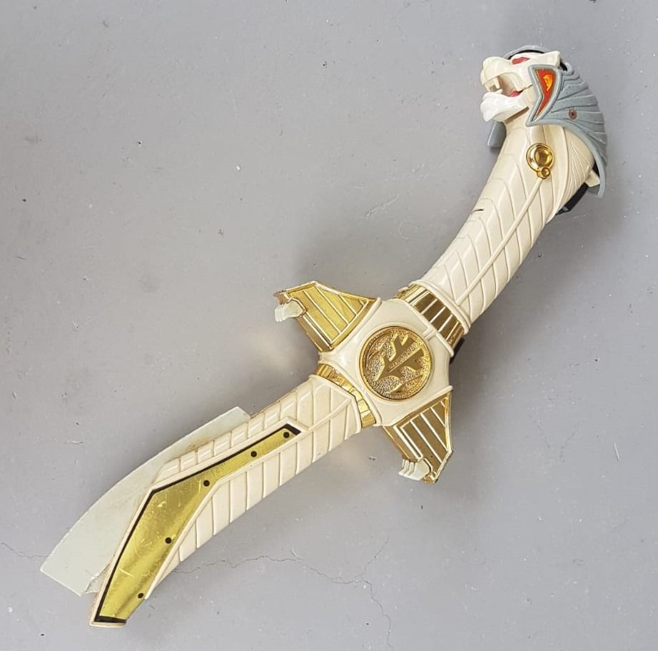 Vintage Mighty Morphin Power Rangers, Power Rangers Legacy Saba Sword ...