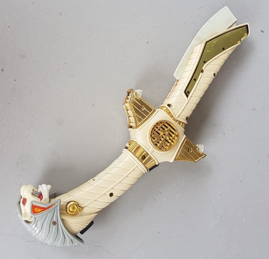 Vintage Mighty Morphin Power Rangers, Power Rangers Legacy Saba Sword ...
