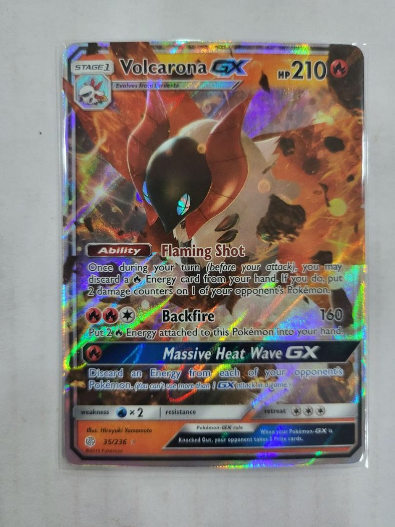 Pokemon TCG Volcarona GX Ultra Rare - Sun & Moon: Cosmic Eclipse, Hobbies & Toys, Toys & Games ...