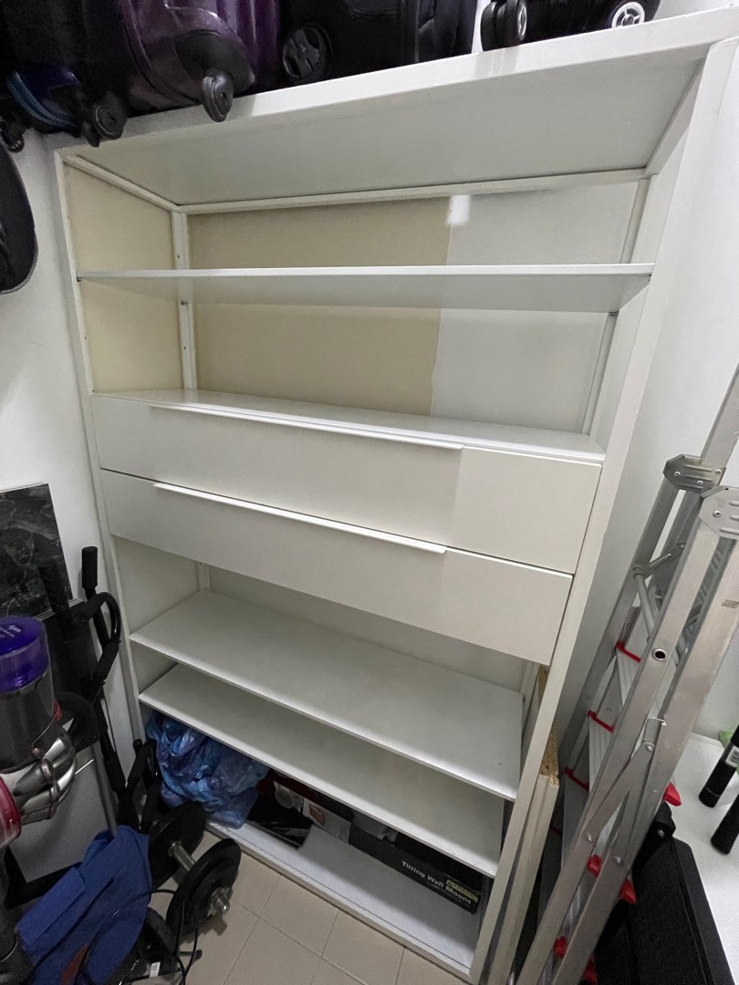 White IKEA Rack storage, Furniture & Home Living, Furniture, Shelves ...