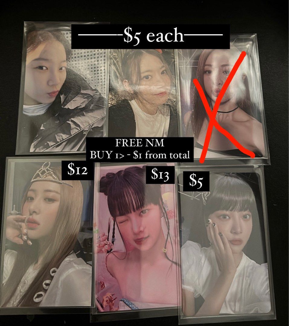 WTS INSTOCK LE SSERAFIM FEARLESS JAPAN LDS AND PCS YUNJIN EUNCHAE ...
