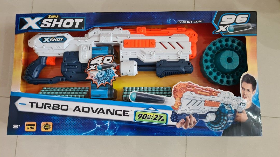 X Shot Turbo Advance toy gun nerf gun darts boy present, Hobbies & Toys ...