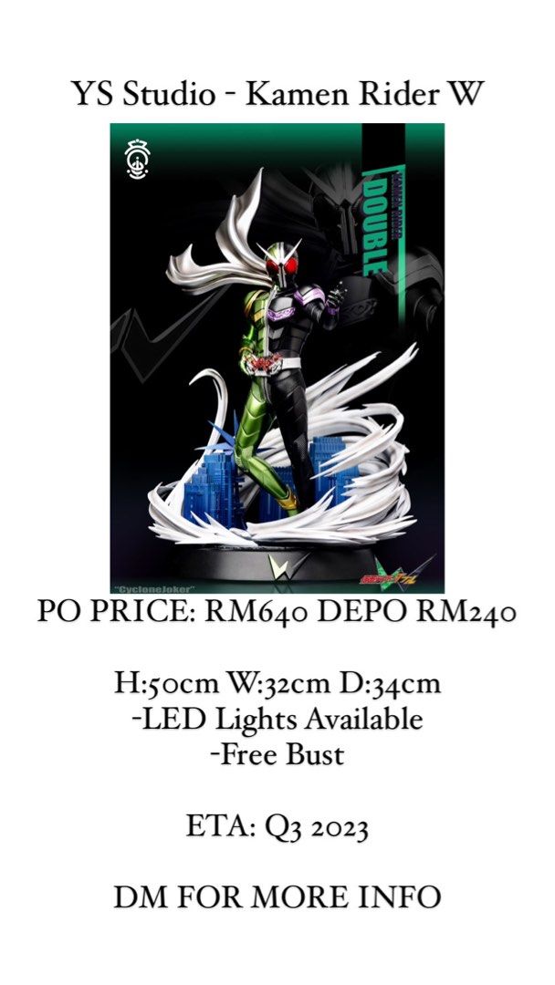 YS Studio - Kamen Rider W, Hobbies & Toys, Toys & Games on Carousell