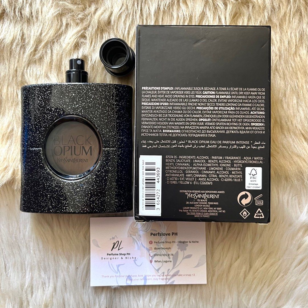 YSL Black Opium EDP Intense 90ml, Beauty & Personal Care, Fragrance ...
