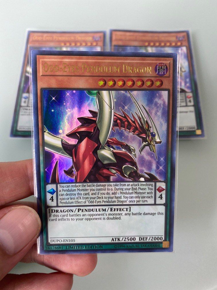 Yugioh Odd-Eyes Pendulum Dragon - DUPO-EN105 - Ultra Rare Limited ...