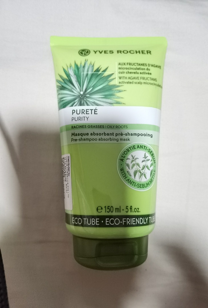 Yves Rocher Purity Pre shampoo absorbing mask, Beauty & Personal Care ...