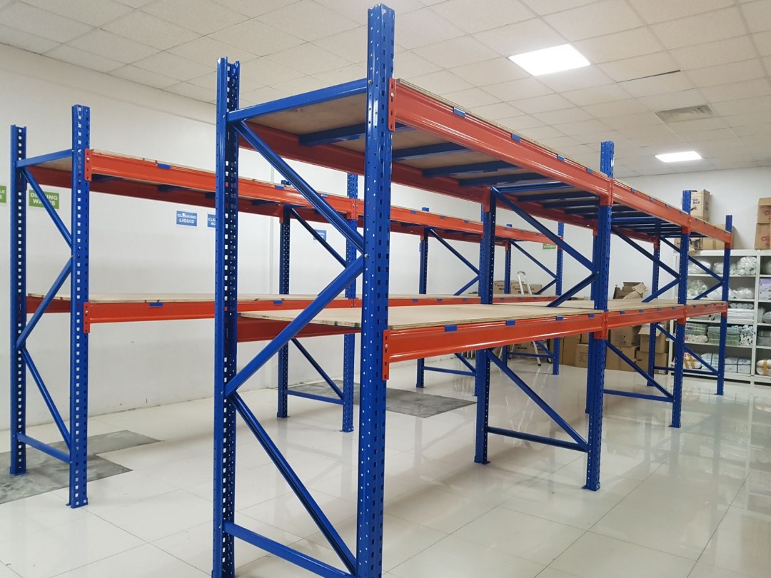 2 tons Capacity - Pallet Rack tie Beam shelving, Furniture & Home ...