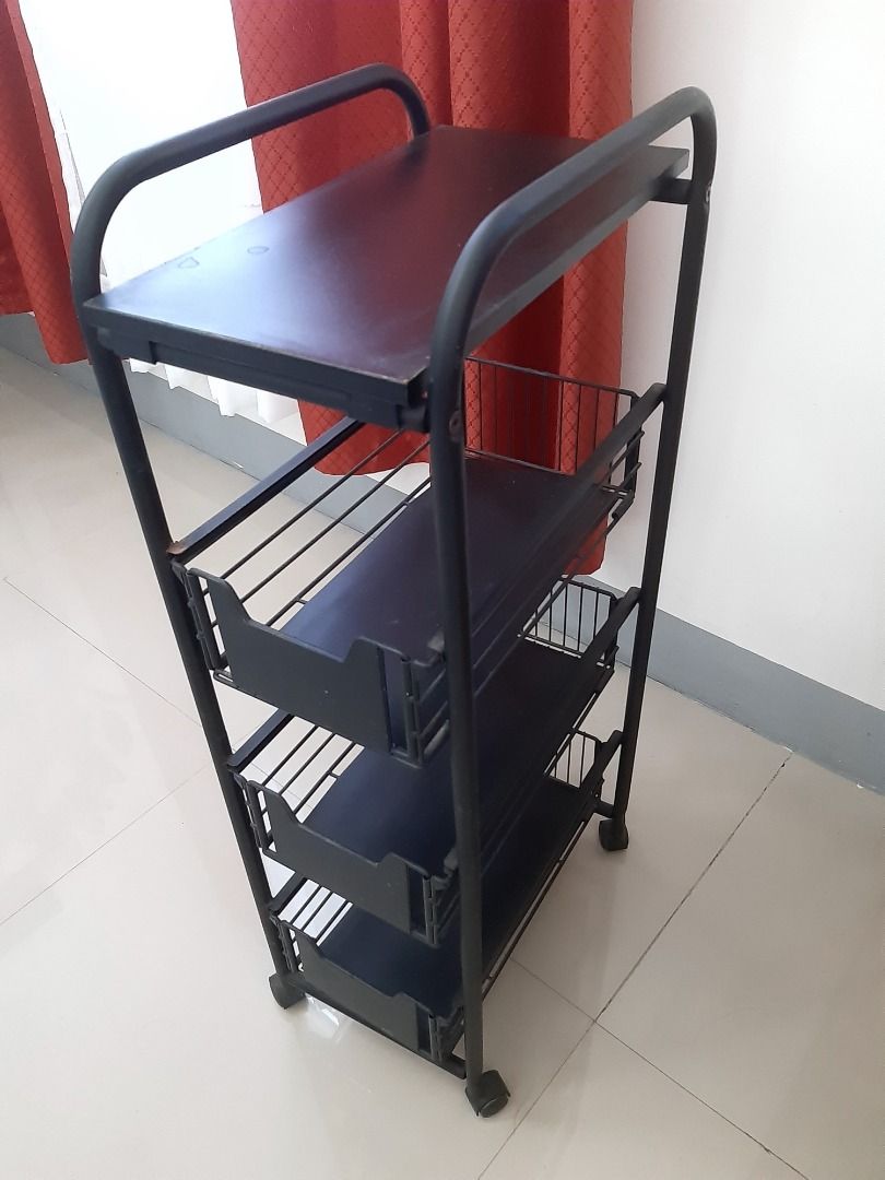 4 Layer Kitchen Trolley, Furniture & Home Living, Kitchenware ...