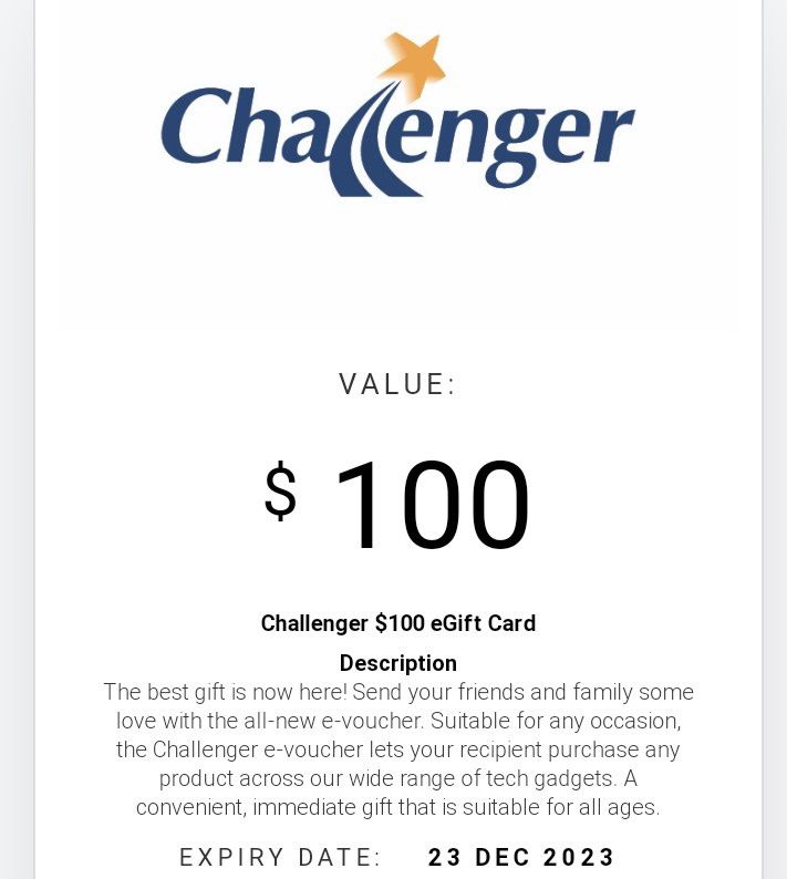 500$ challenger e voucher for 470$, Tickets & Vouchers, Vouchers on ...