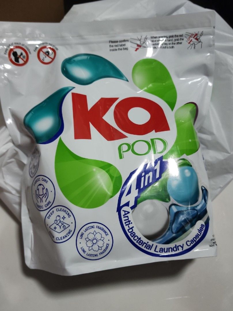 [54 pcs] Ka Laundry Pods, Furniture & Home Living, Cleaning & Homecare Supplies, Detergents on ...