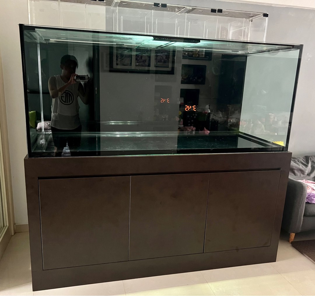 6ft fish tank with cabinet, Pet Supplies, Homes & Other Pet Accessories ...