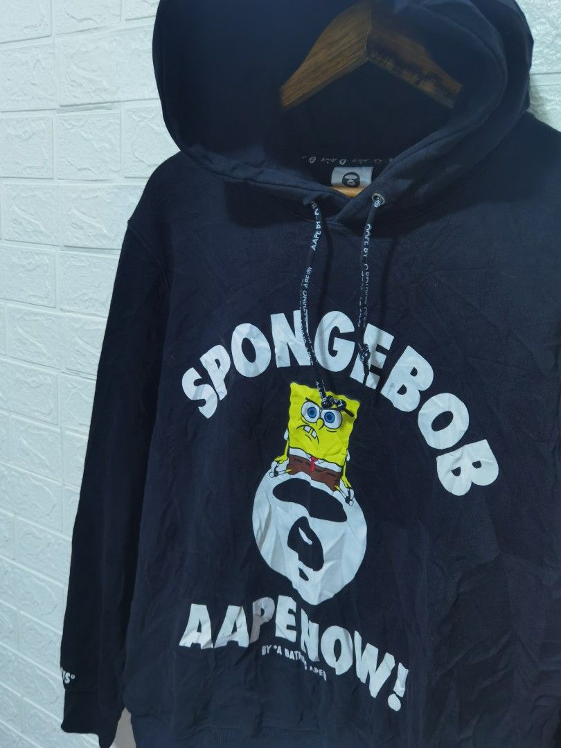 Aape x SpongeBob authentic, Men's Fashion, Tops & Sets, Hoodies on ...