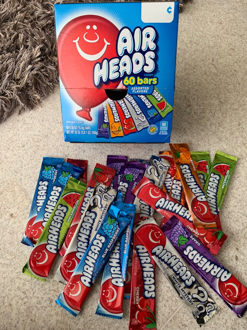 Air Heads Candy Bars- Assorted Flavors, Food & Drinks, Packaged ...