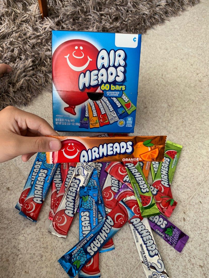 Air Heads Candy Bars- Assorted Flavors, Food & Drinks, Packaged ...