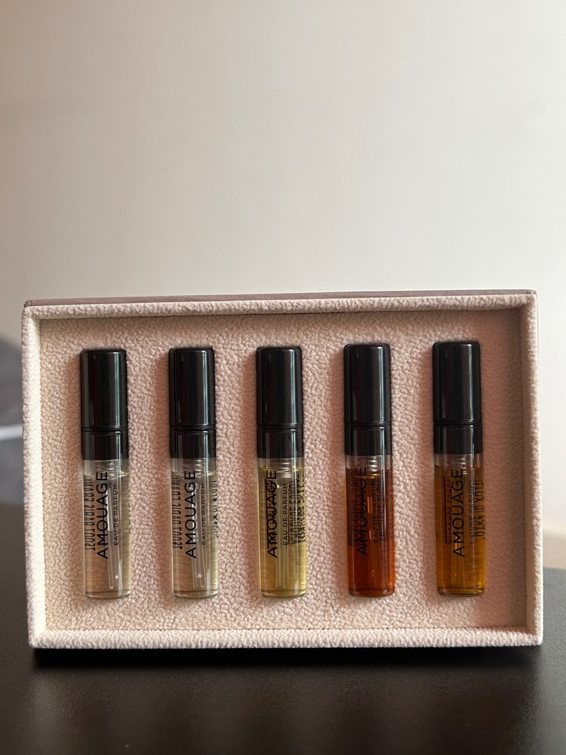 Amouage Library Collection Discovery Perfume Set 5x2ml Samples, Beauty ...