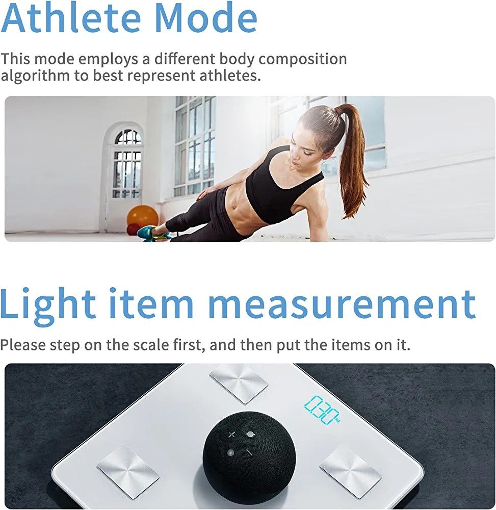 arboleaf Scale for Body Weight, Highly Accurate Weight Scale, Smart ...