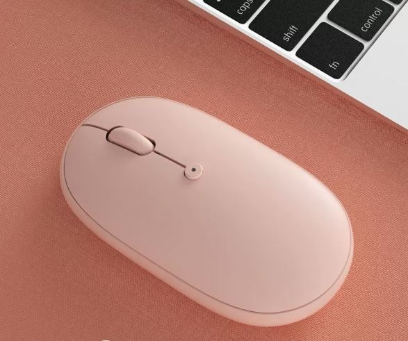 ASMR Retro Blutooth Wireless Mouse - BOW MB163L (Peach Pink) Mouse with ...