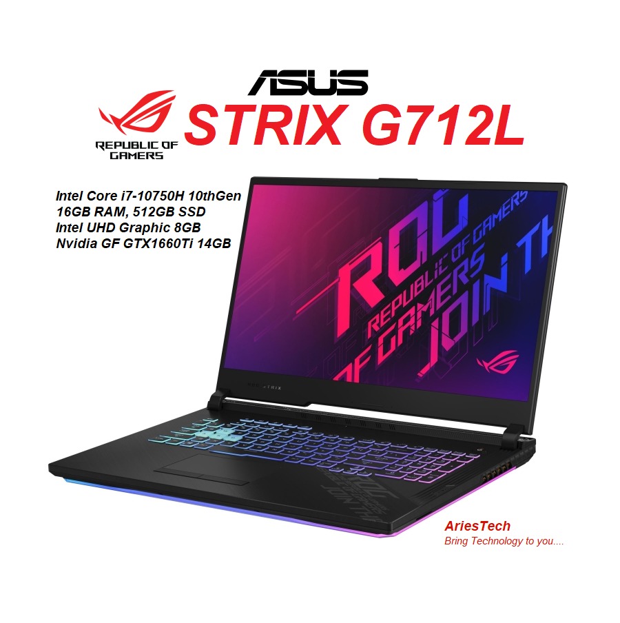 ASUS ROG STRIX G712L, Computers & Tech, Laptops & Notebooks on Carousell