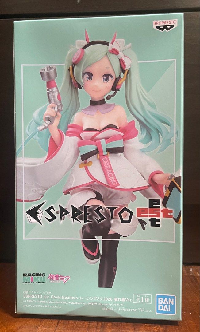 Banpresto Hatsune Miku Racing Ver Espresto Est Dress Pattern Racing Miku Kimono Ver