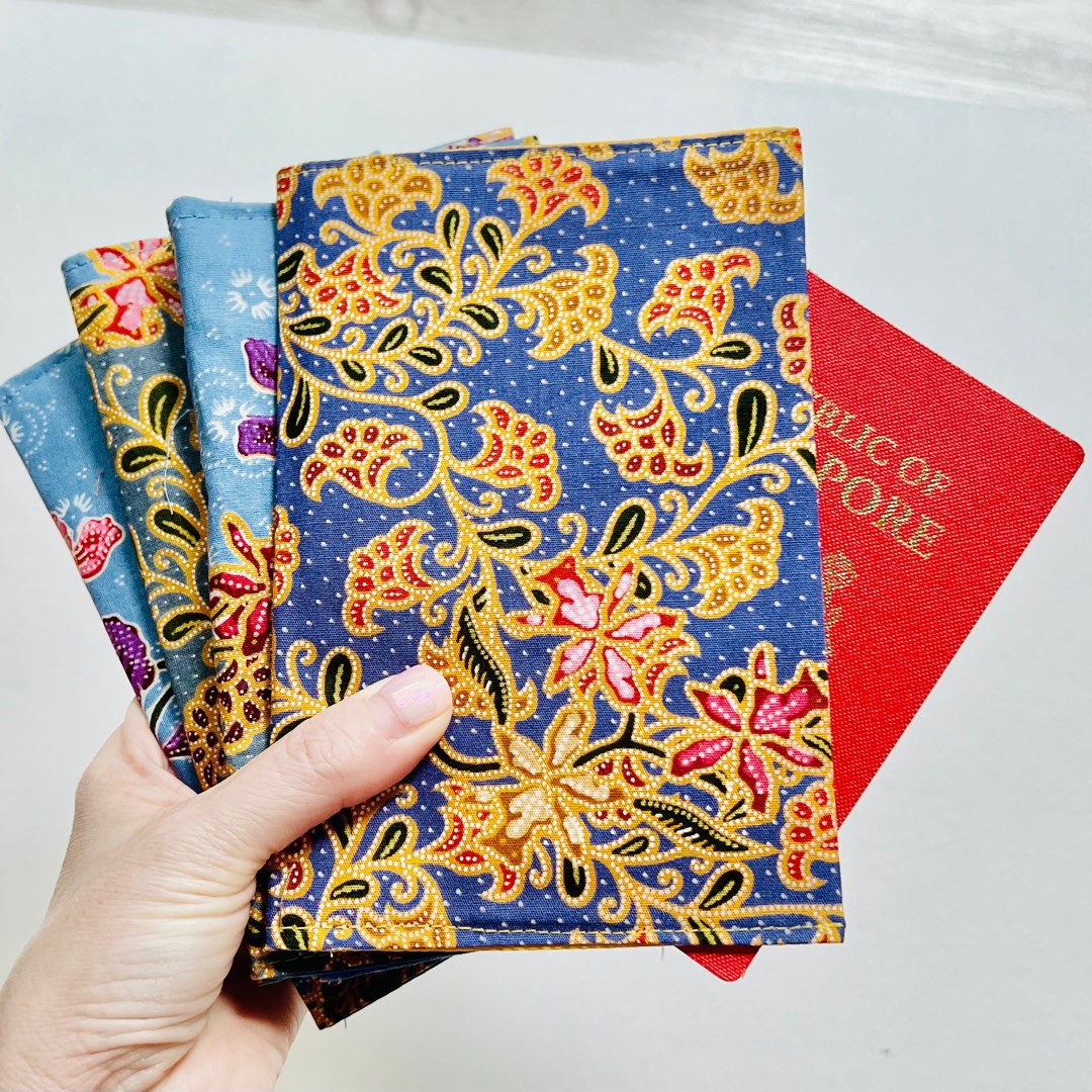 Batik Passport Holder Handmade in Singapore, Women's Fashion, Bags ...