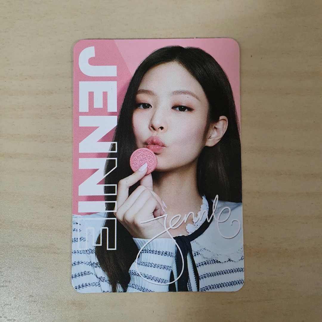 Blackpink oreo card Jennie, Hobbies & Toys, Memorabilia & Collectibles ...